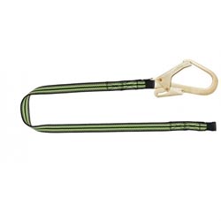 Restraint Webbing Lanyard (Loop and Scaffold Hook Ends) - B & W Lifting
